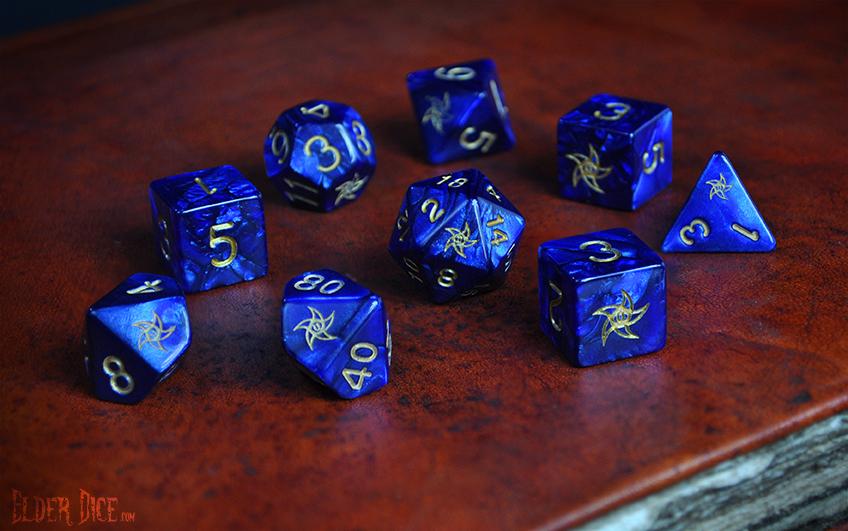 Elder Dice – Blue Star Elder Sign Polyhedral Set (terningsett ...