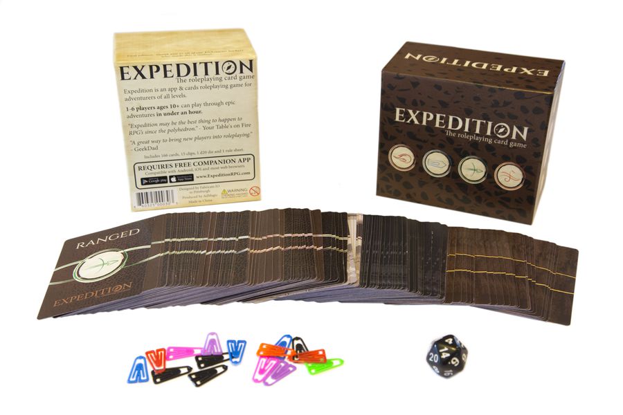 Expedition: The Roleplaying Card Game (inkl utvidelse) – Grimfield Games