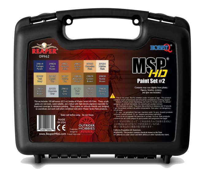 Reaper Paints – Master Series HD Paint Set 2 – Grimfield Games