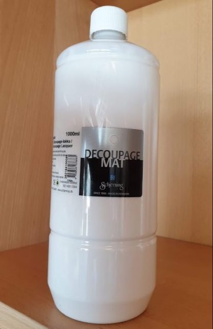 Decoupage Lakk Matt 1 liter – (Tilsvarer Mod Podge) – Grimfield Games